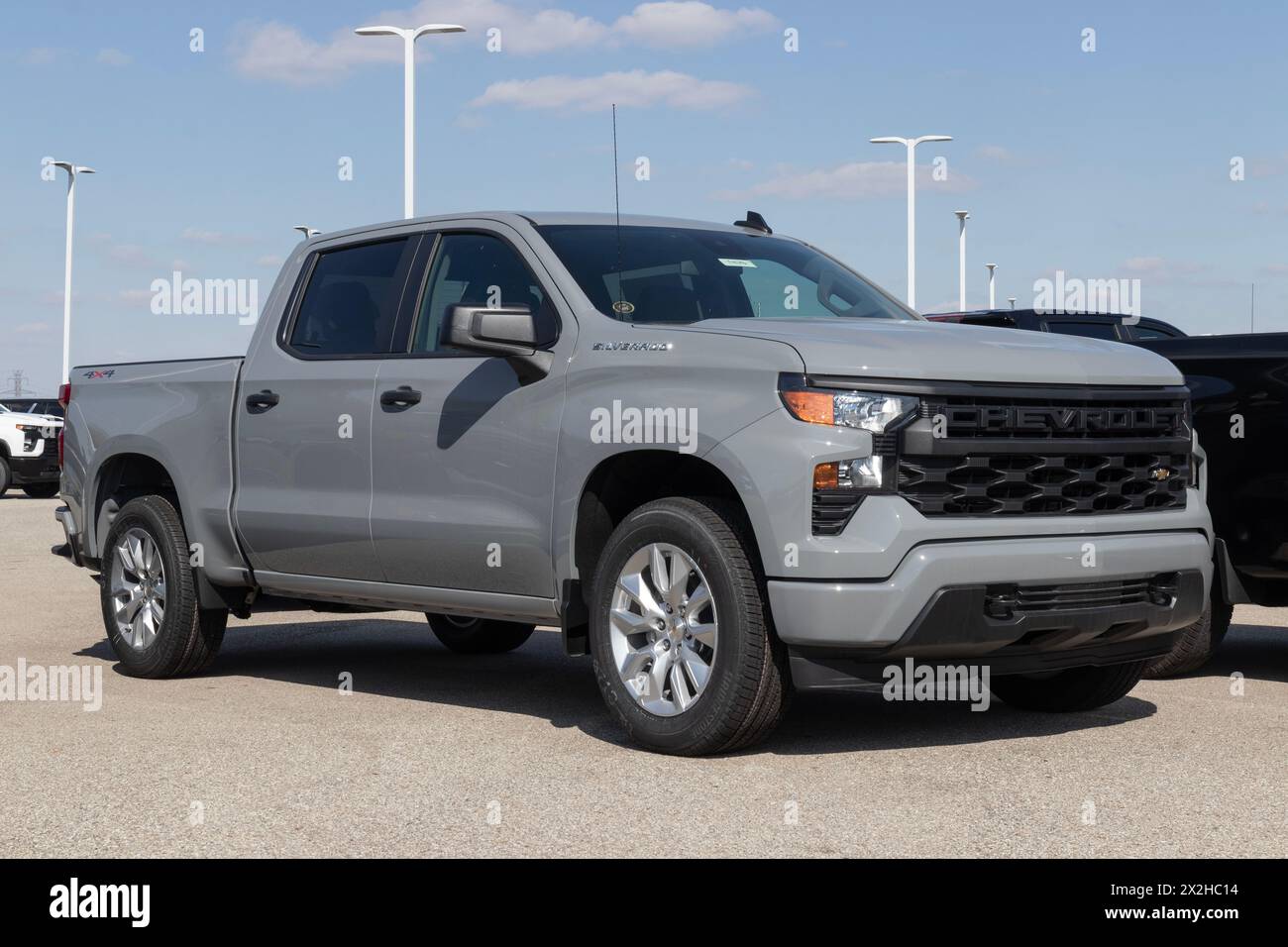 Indianapolis - April 21, 2024: Chevrolet Silverado 1500 Crew Cab Custom ...