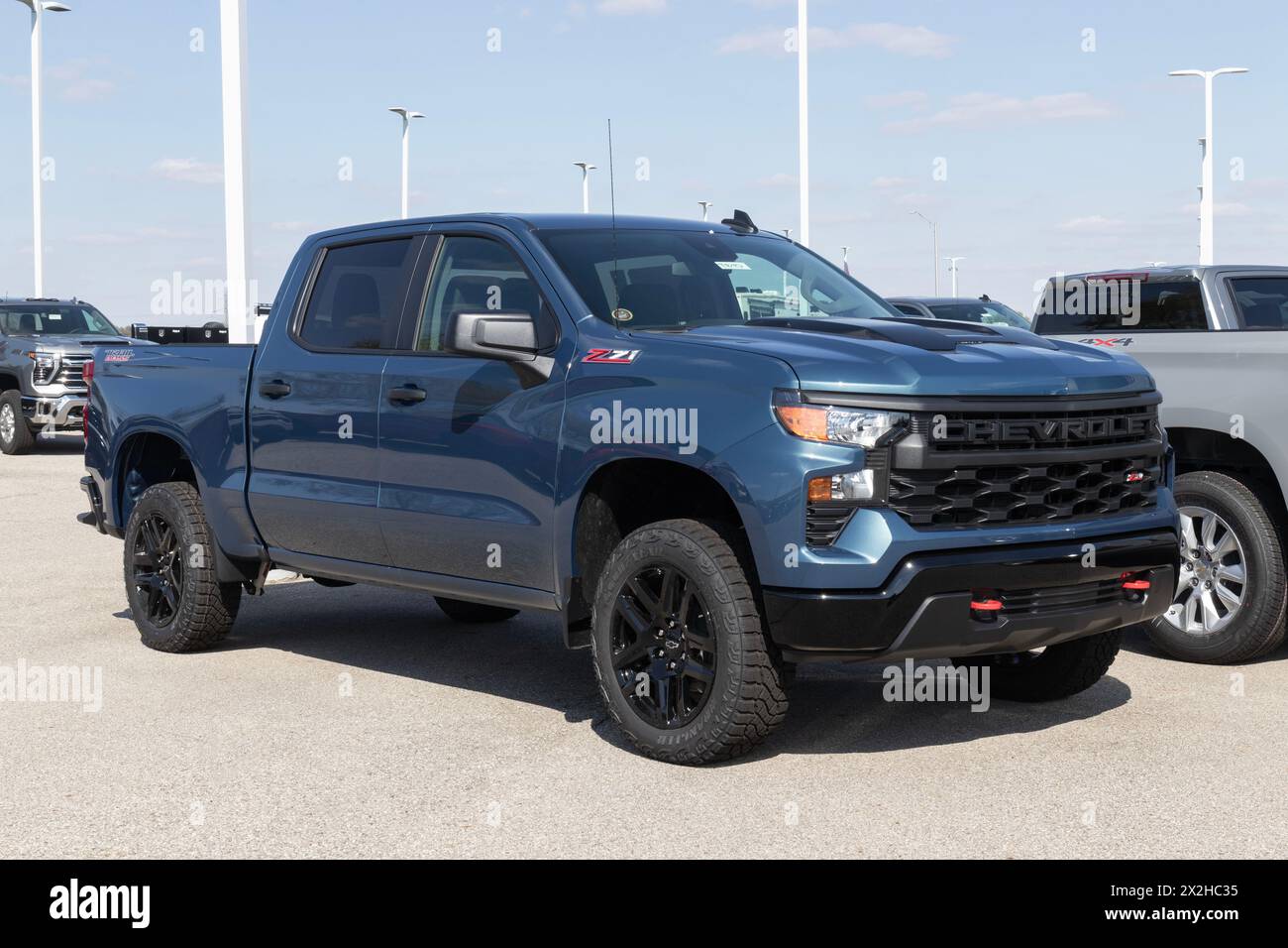 Indianapolis - April 21, 2024: Chevrolet Silverado 1500 Crew Cab Custom ...