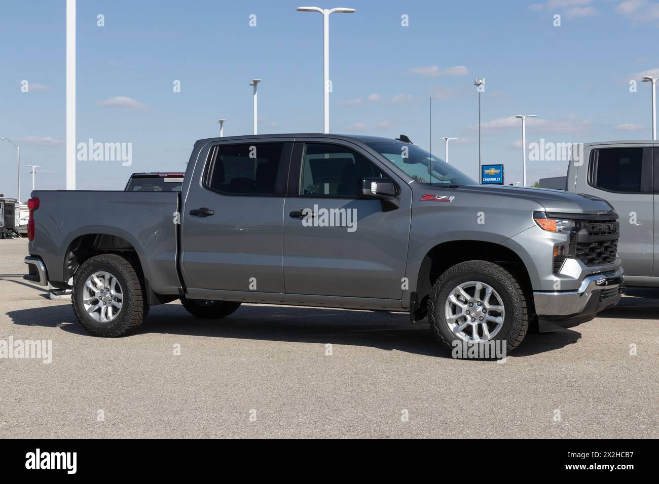 Indianapolis - April 21, 2024: Chevrolet Silverado 1500 Crew Cab 4WD ...