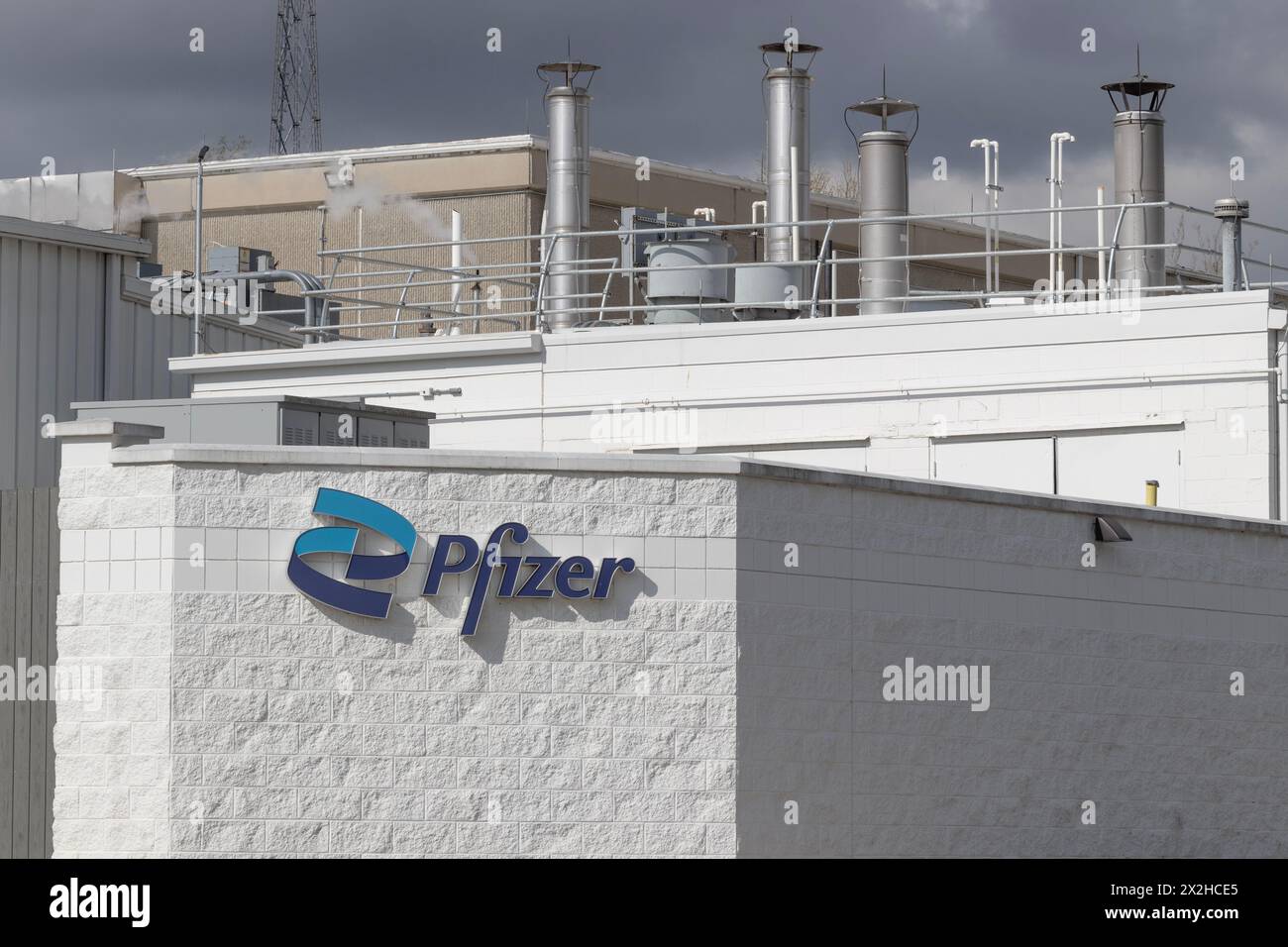 Franklin - April 21, 2024: Pfizer site manufacturing heparin active ...