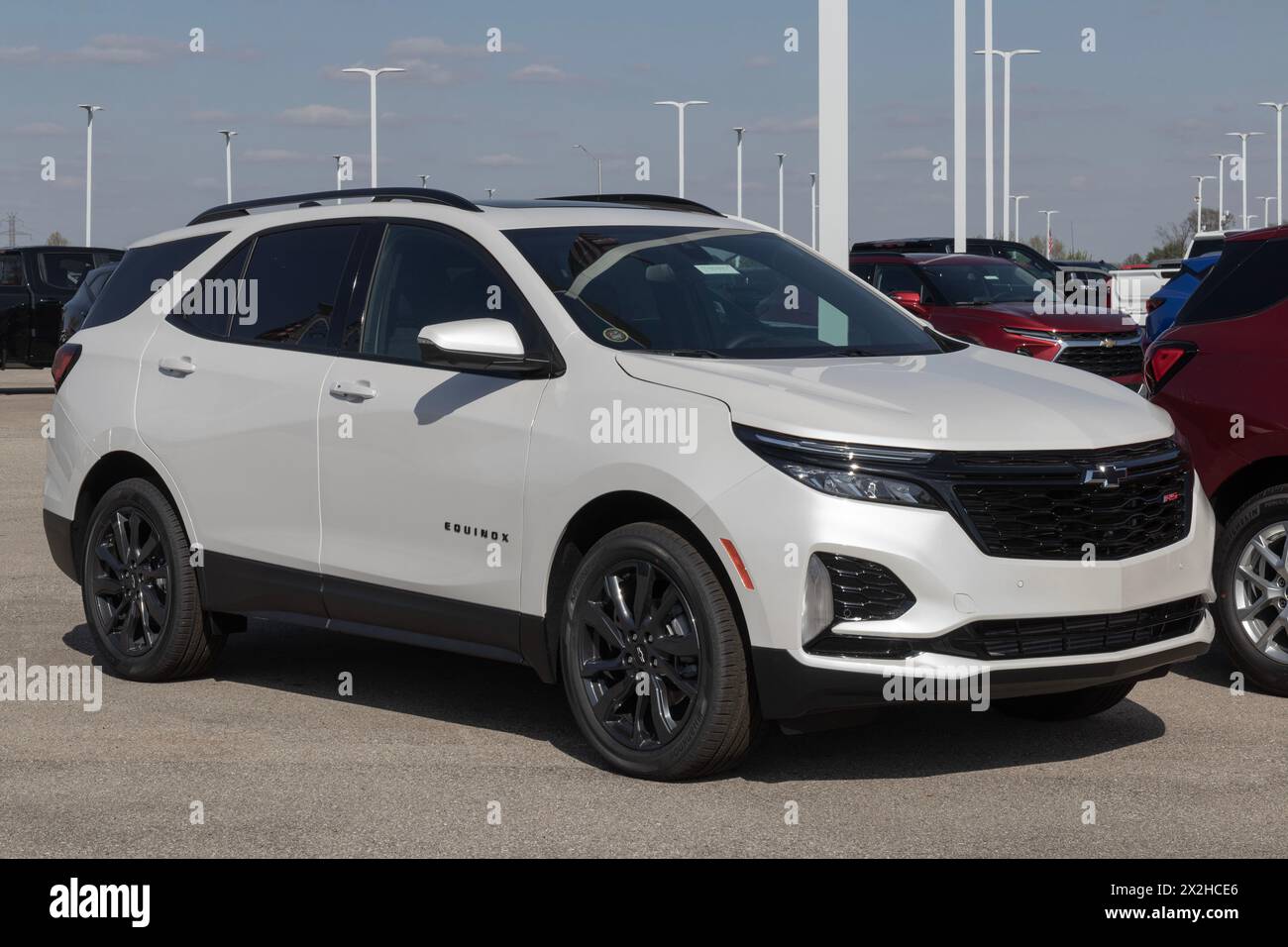 Indianapolis - April 21, 2024: Chevrolet Equinox RS display at a ...