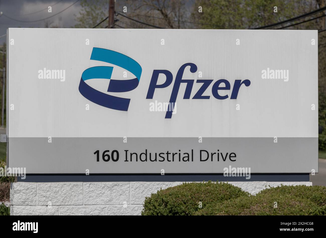 Franklin - April 21, 2024: Pfizer site manufacturing heparin active ...