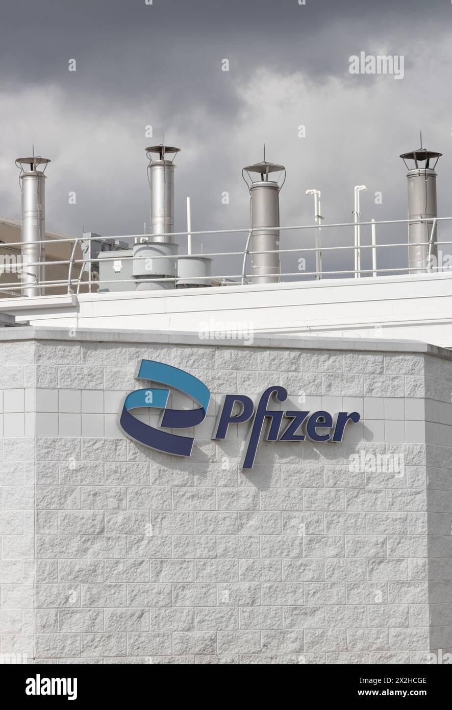 Franklin - April 21, 2024: Pfizer site manufacturing heparin active ...