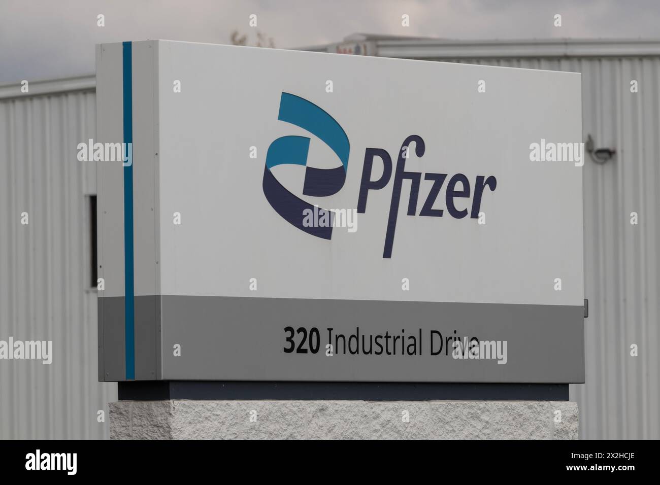 Franklin - April 21, 2024: Pfizer site manufacturing heparin active ...