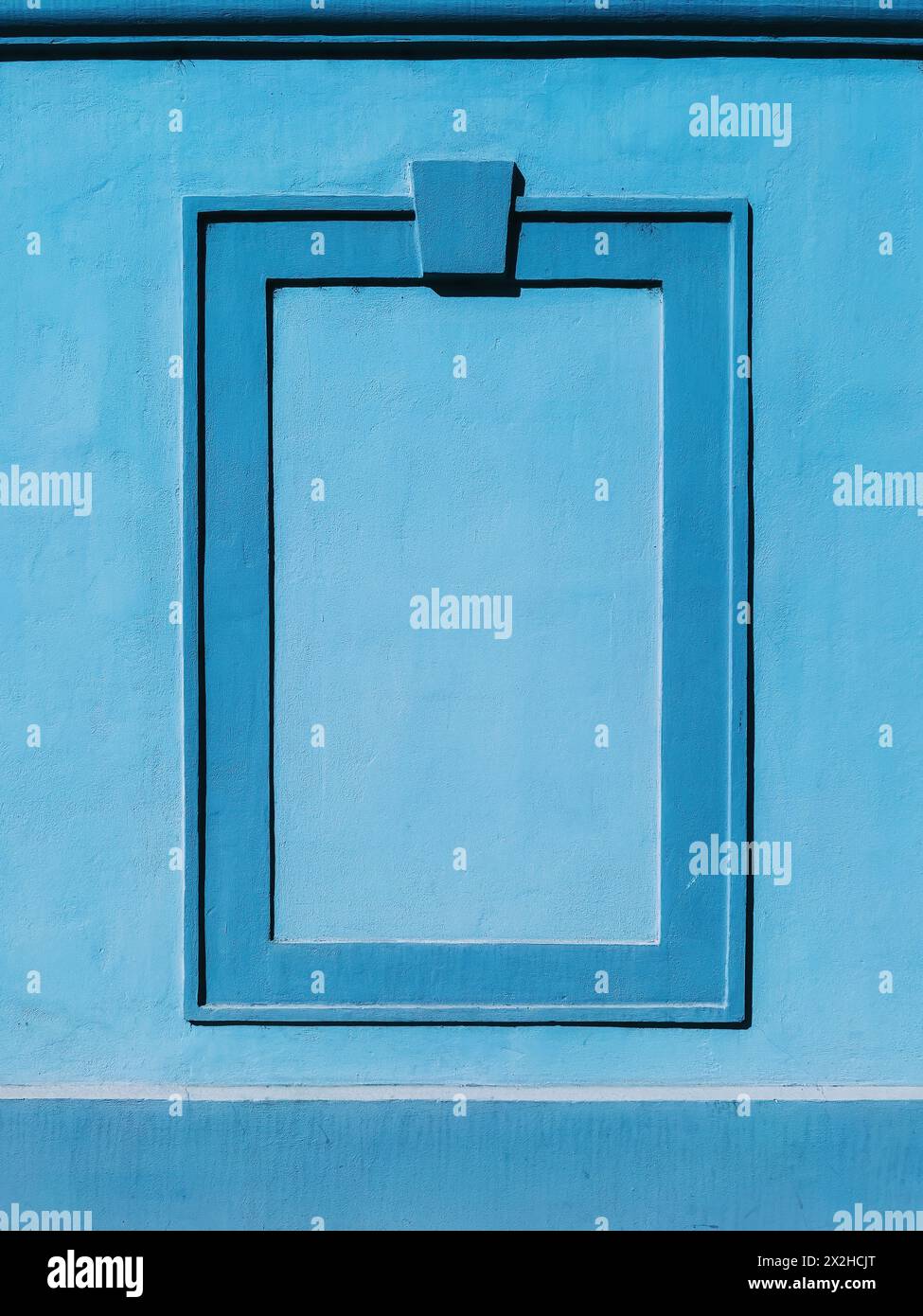 False window frame on the wall as copy space, vertical image Stock ...