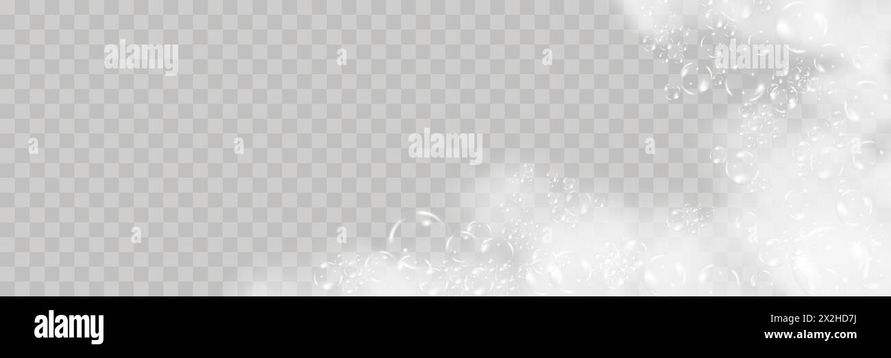 Sparkling shampoo and bath lather vector illustration.Bath foam ...