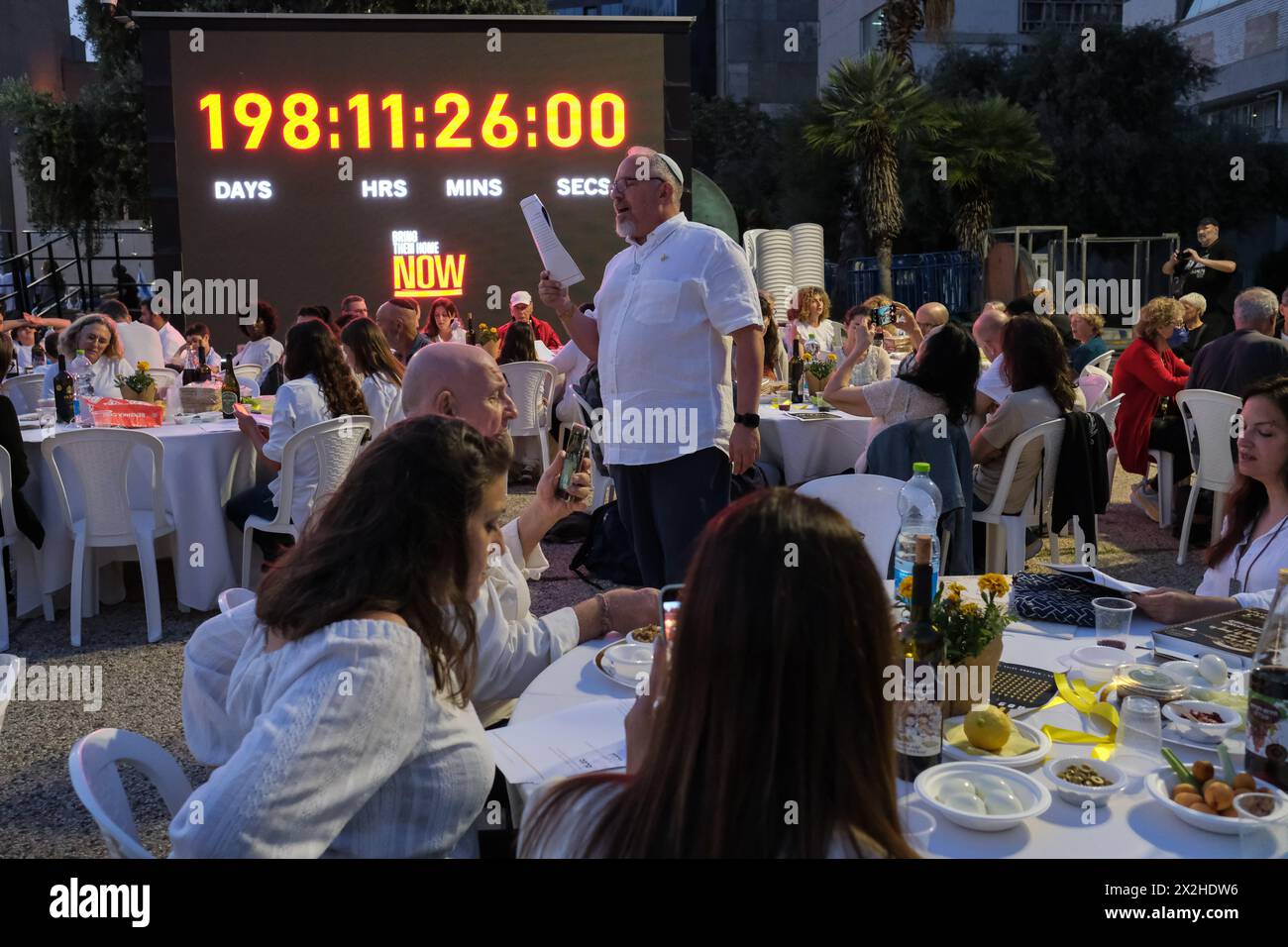 Tel Aviv, Israel. 22nd Apr, 2024. Released hostages, families and ...