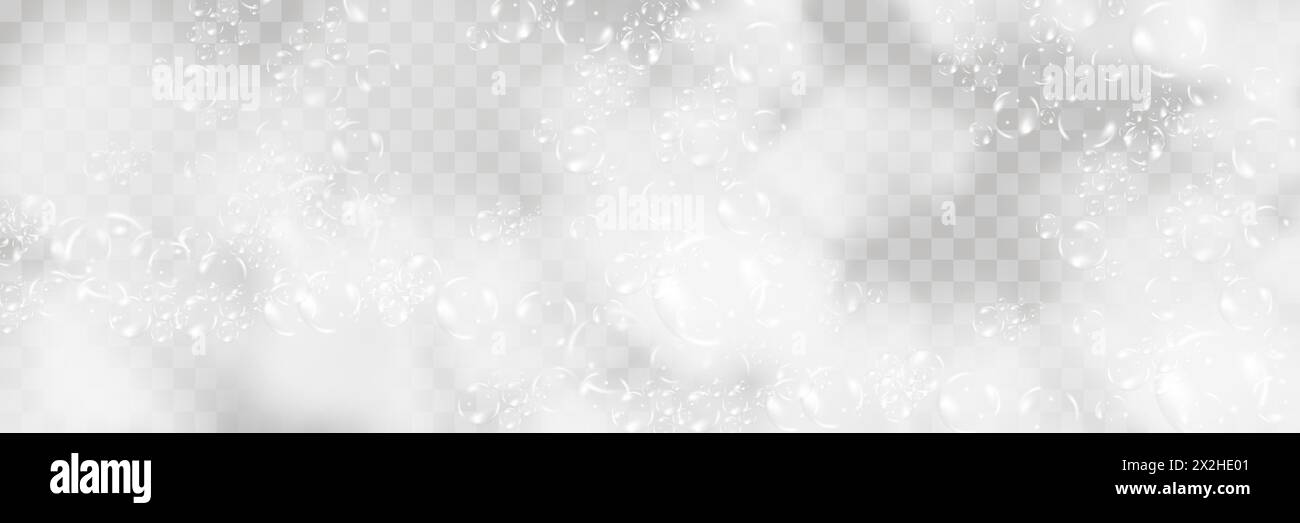 Sparkling shampoo and bath lather vector illustration.Bath foam ...