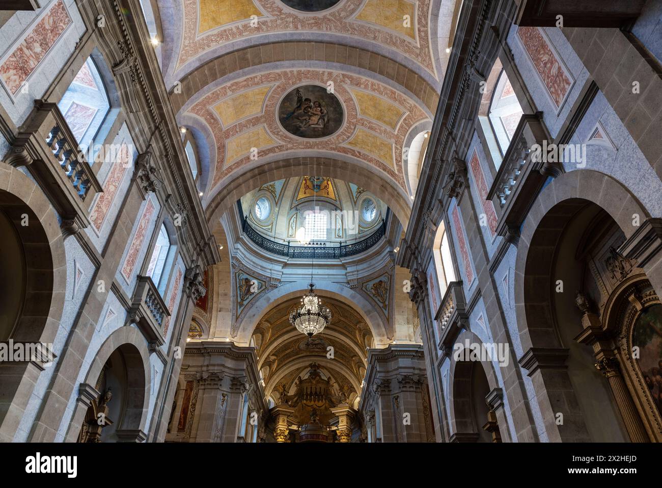 Interior of the Sanctuary of Bom Jesus do Monte, Braga, Portugal Stock ...