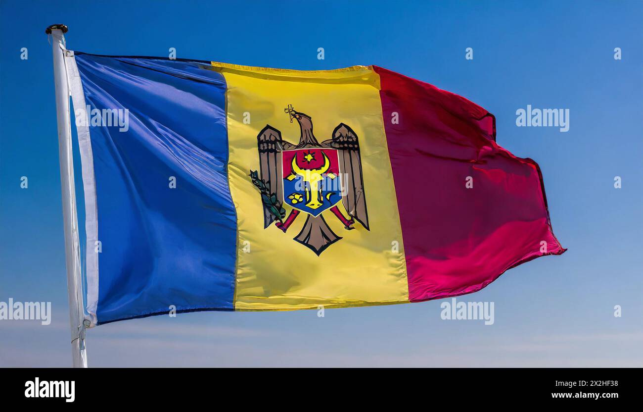 Moldau flagge hi-res stock photography and images - Alamy