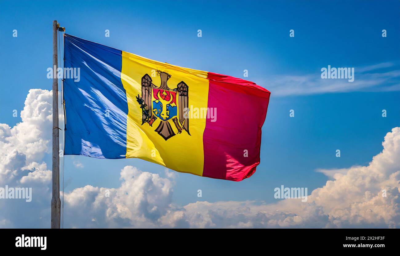 Moldau flagge hi-res stock photography and images - Alamy
