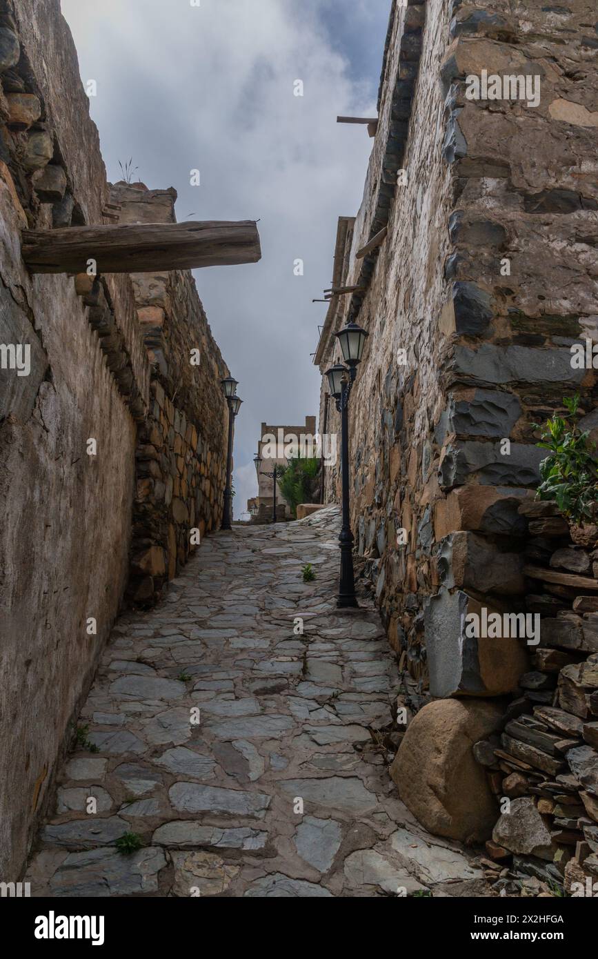 An ancient historical castle constructed using stones in ancient ...
