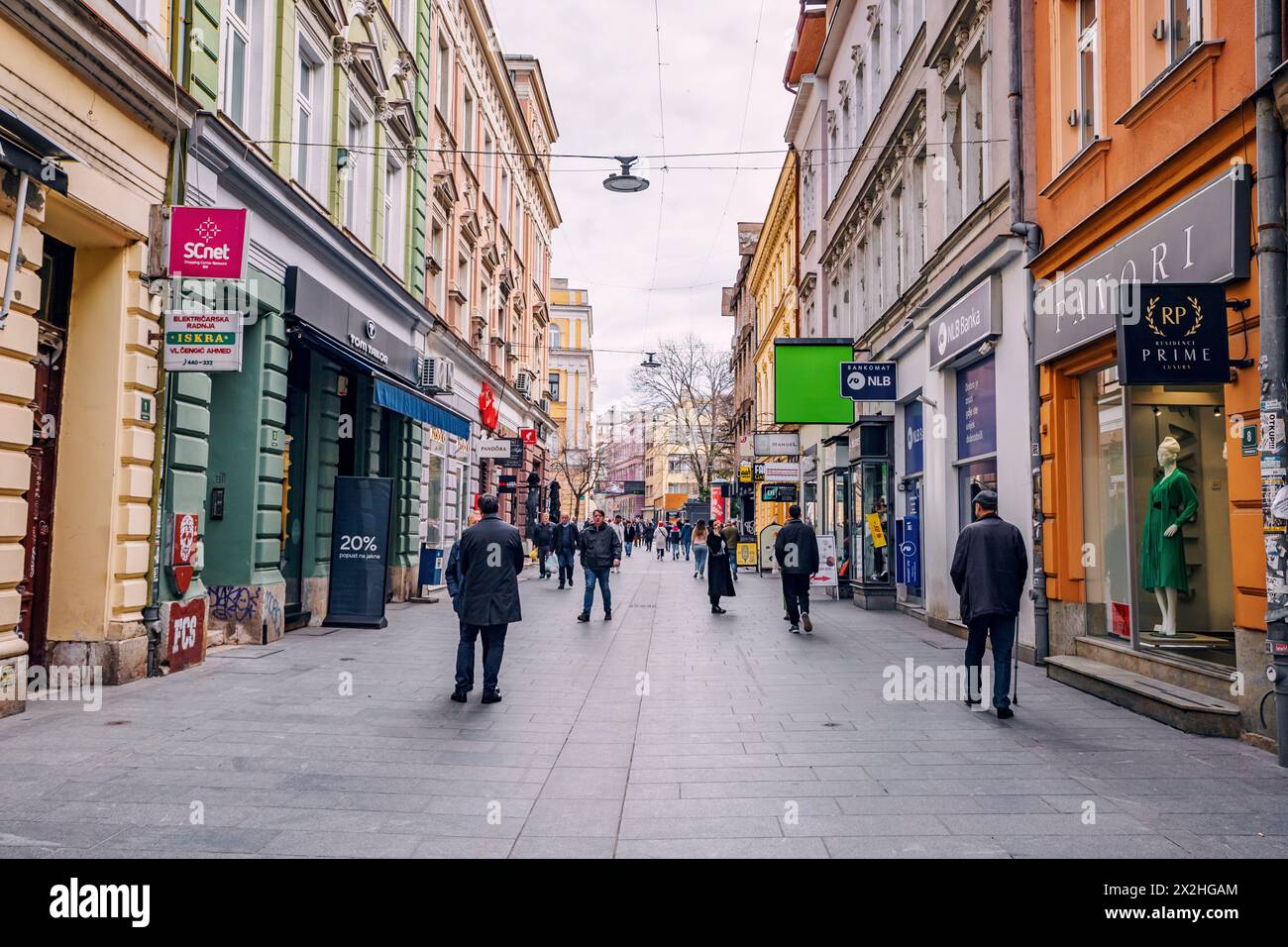 15 March 2024, Sarajevo, Bosnia and Herzegovina: Life pulsates through ...