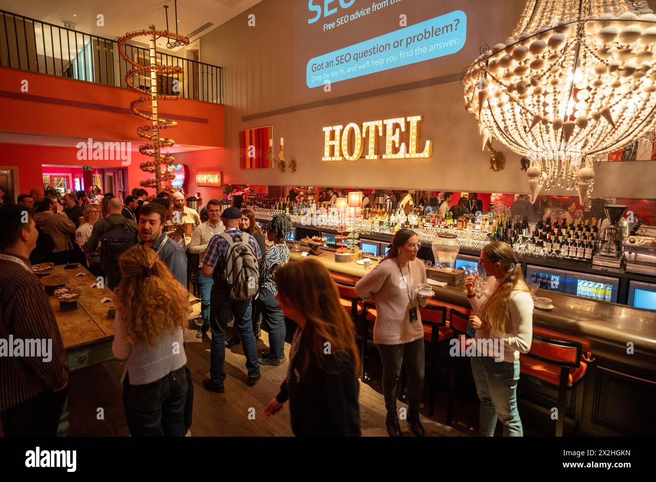 A corporate event at the Ham Yard hotel in London. Photo date: Friday ...