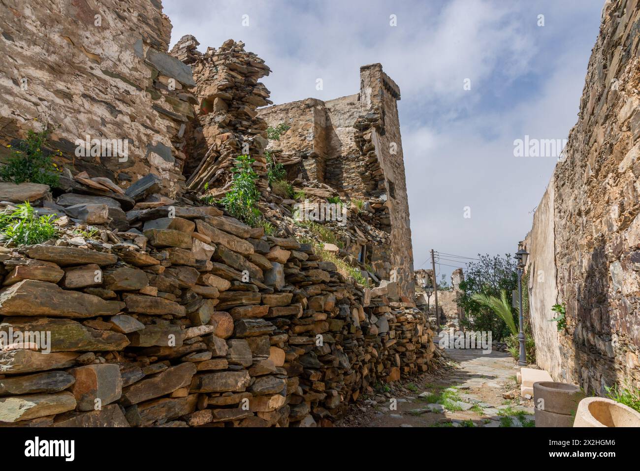 An ancient historical castle constructed using stones in ancient ...