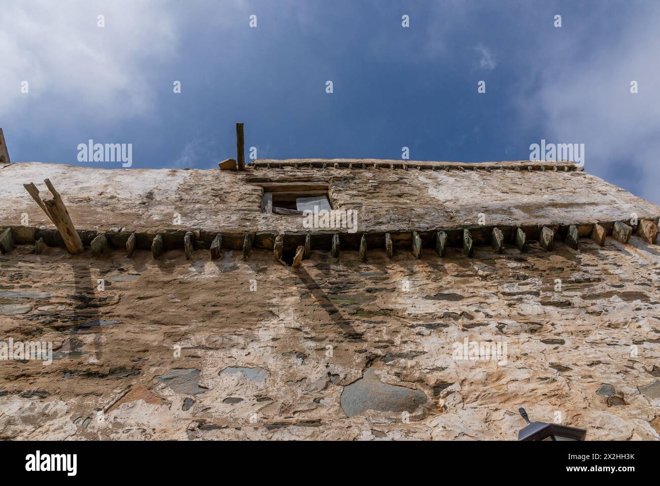 An ancient historical castle constructed using stones in ancient ...