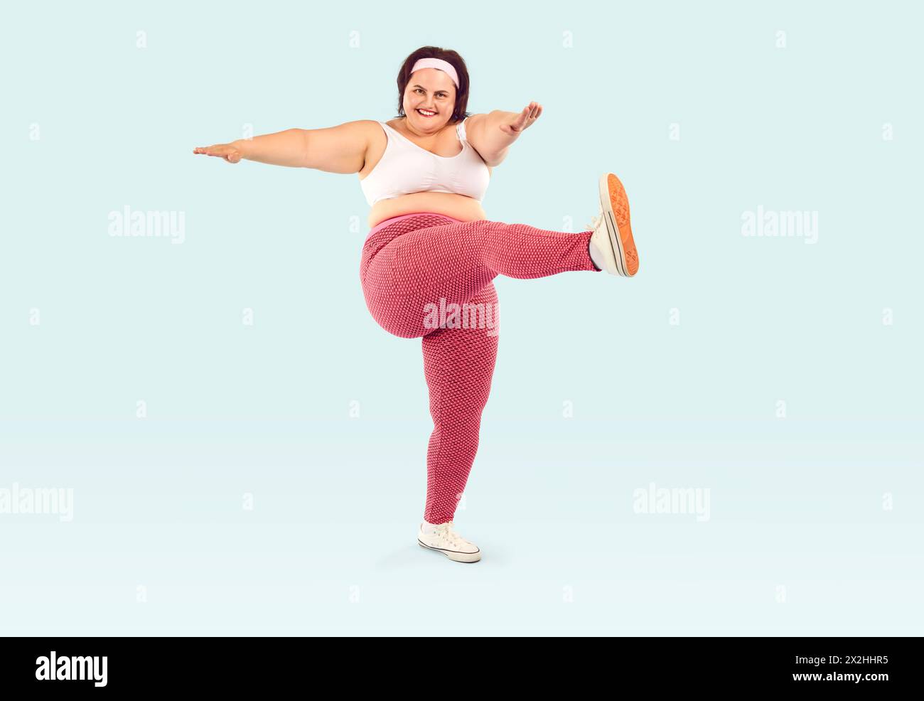 Exercise standing leg lift hi-res stock photography and images - Alamy