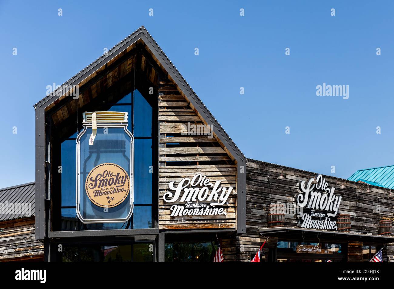 The Ole Smoky Tennessee Moonshine at The Island in downtown Pigeon Forge features tastings ...