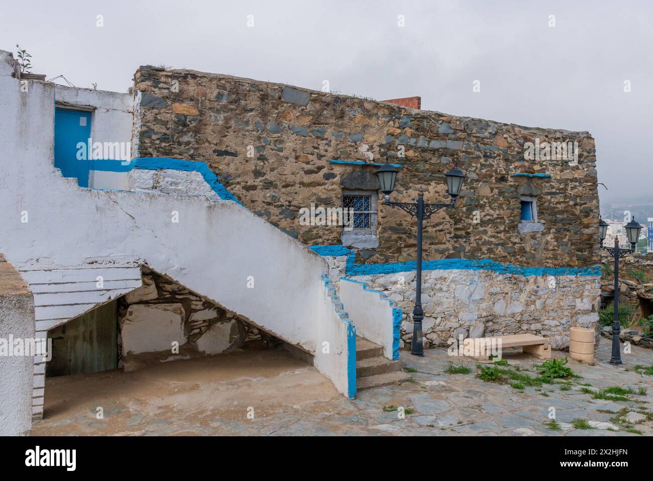 An ancient historical castle constructed using stones in ancient ...