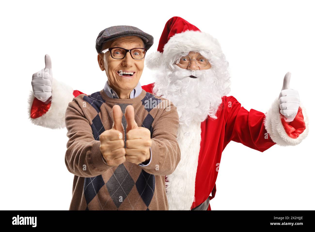 Santa claus thumbs up hi-res stock photography and images - Alamy