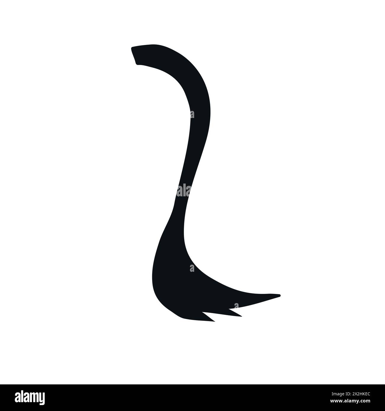 Vector hand drawn doodle sketch cow donkey tail isolated on white background Stock Vector Image ...