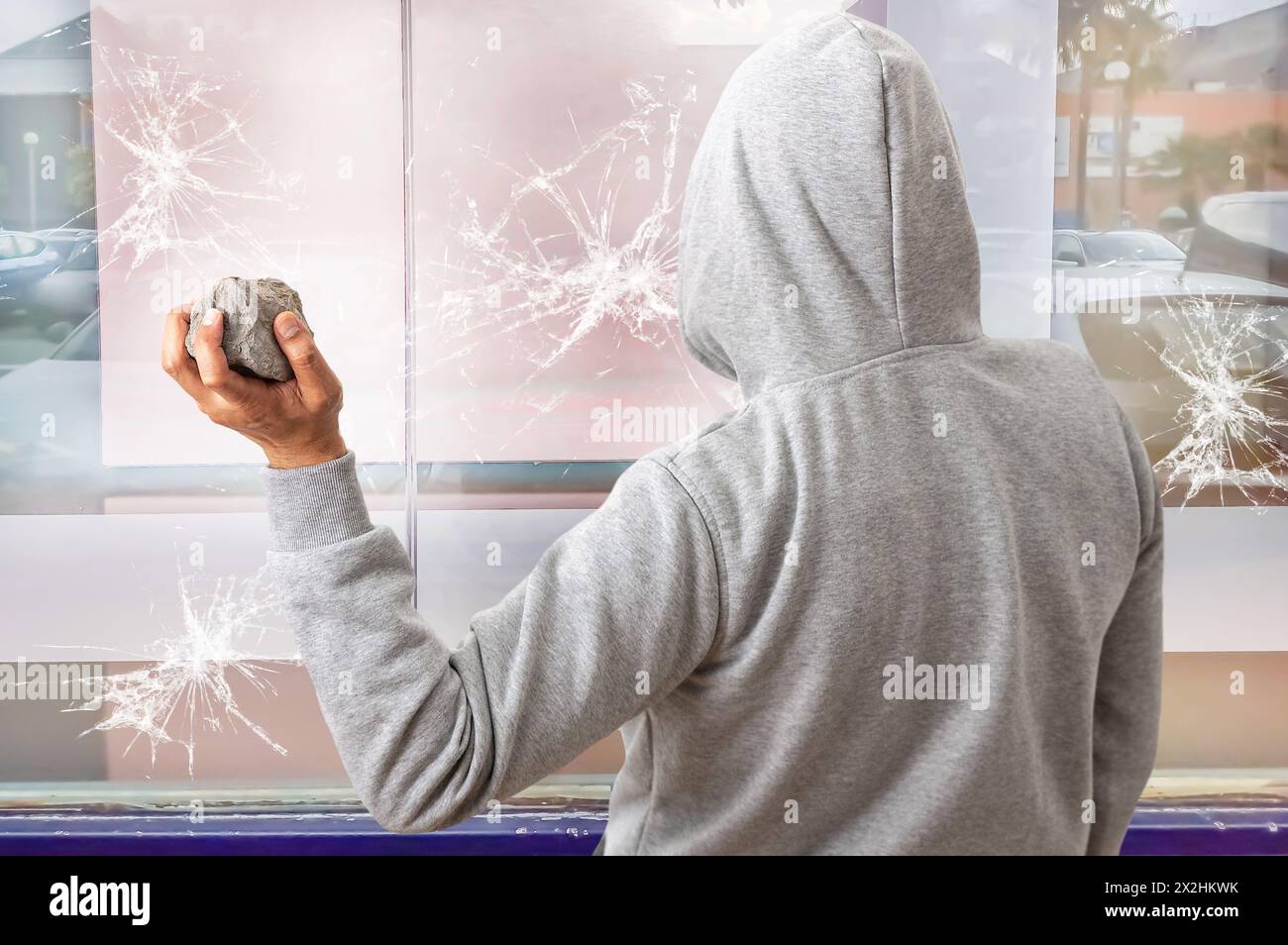 Man throw stone rear hi-res stock photography and images - Alamy