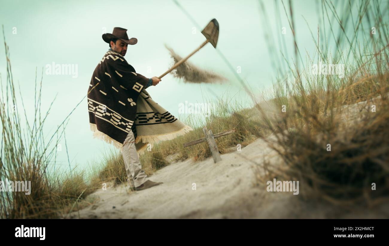 Man digging grave in hi-res stock photography and images - Alamy