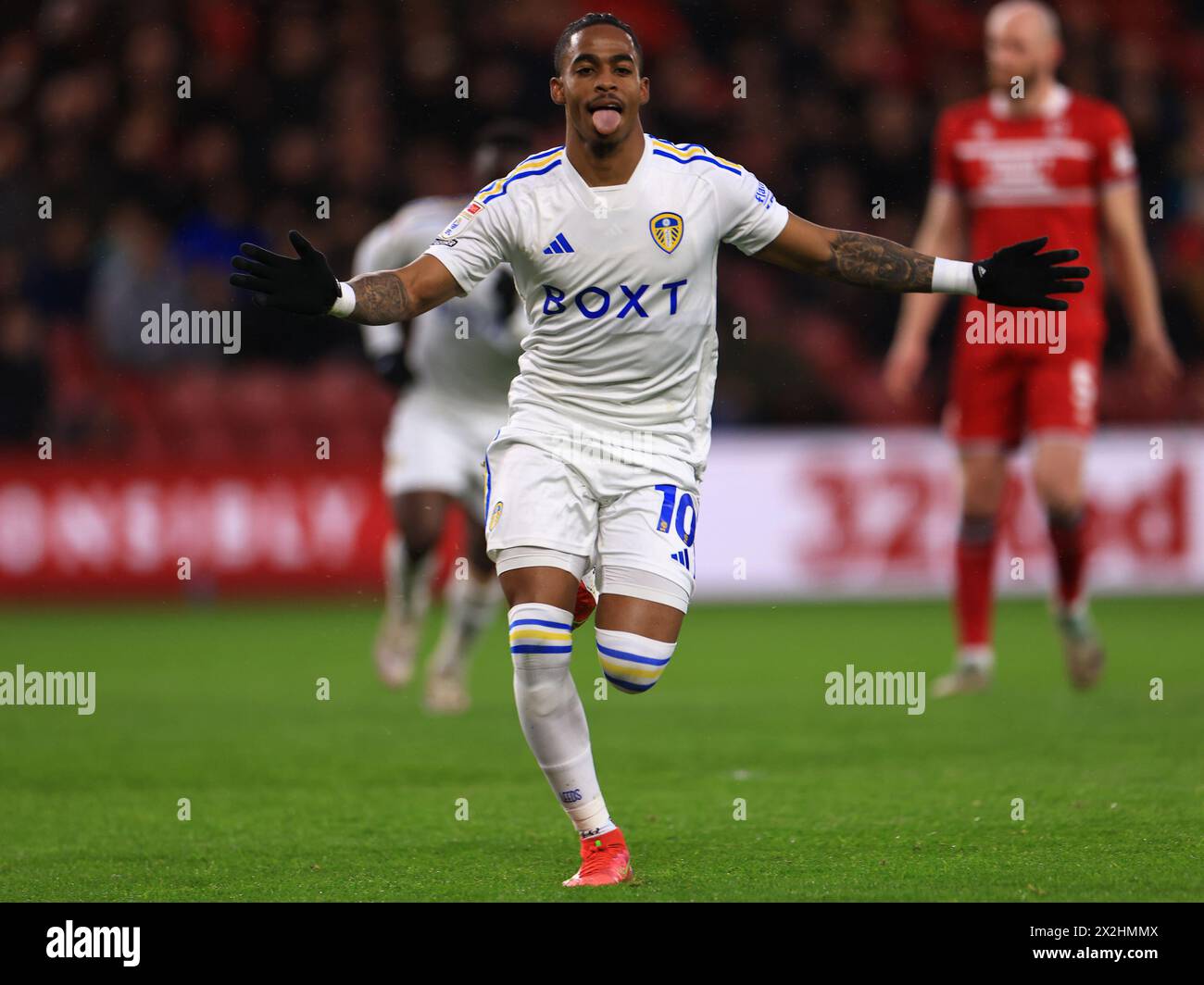 Crysencio Summerville of Leeds United scores his sides first goal of ...