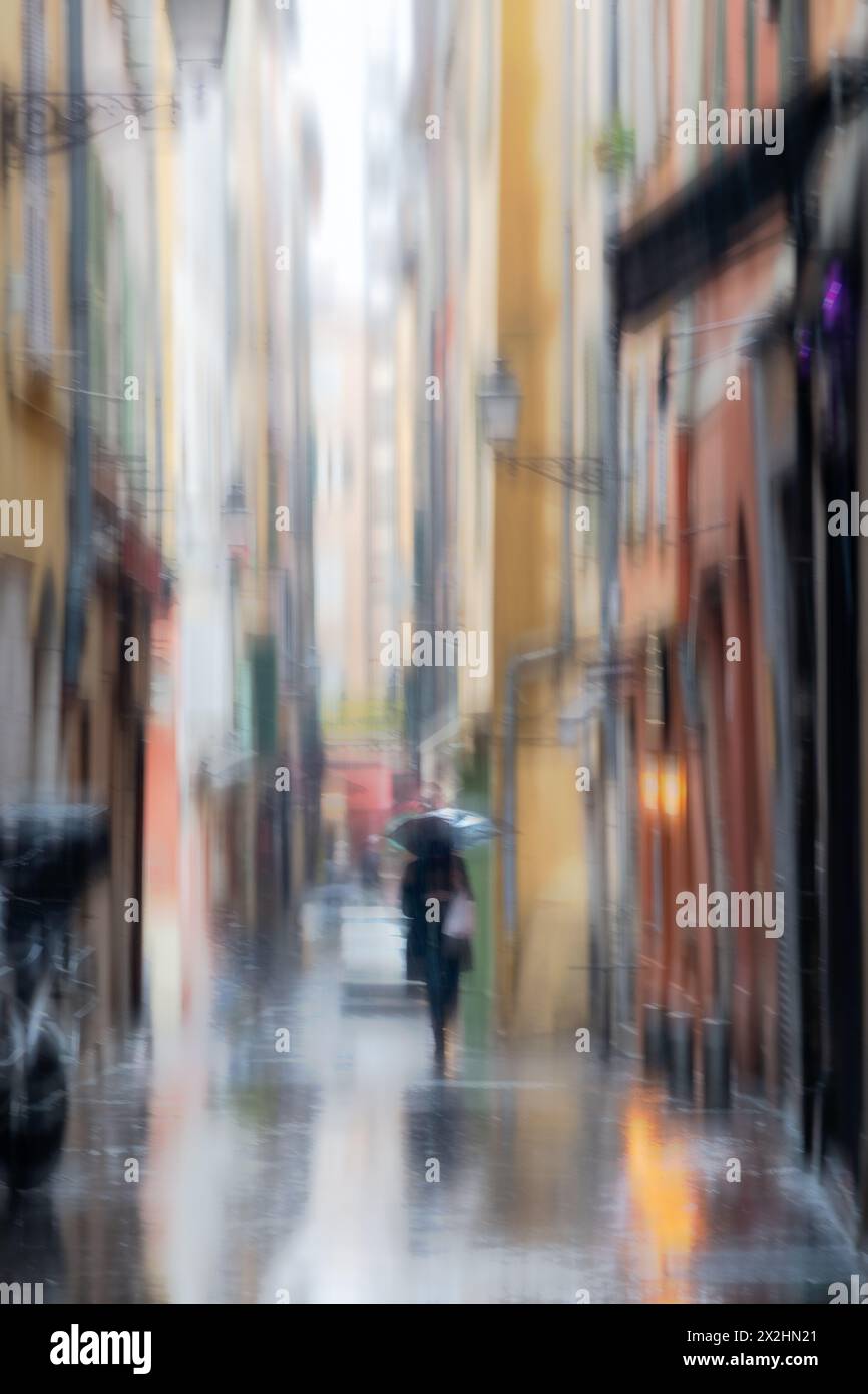 Rainy day in nice france hi-res stock photography and images - Alamy