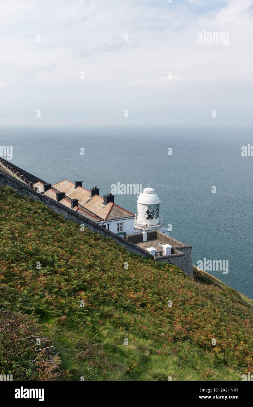 Photo of the Foreland lighthouse at Foreland Point on the north Devon ...