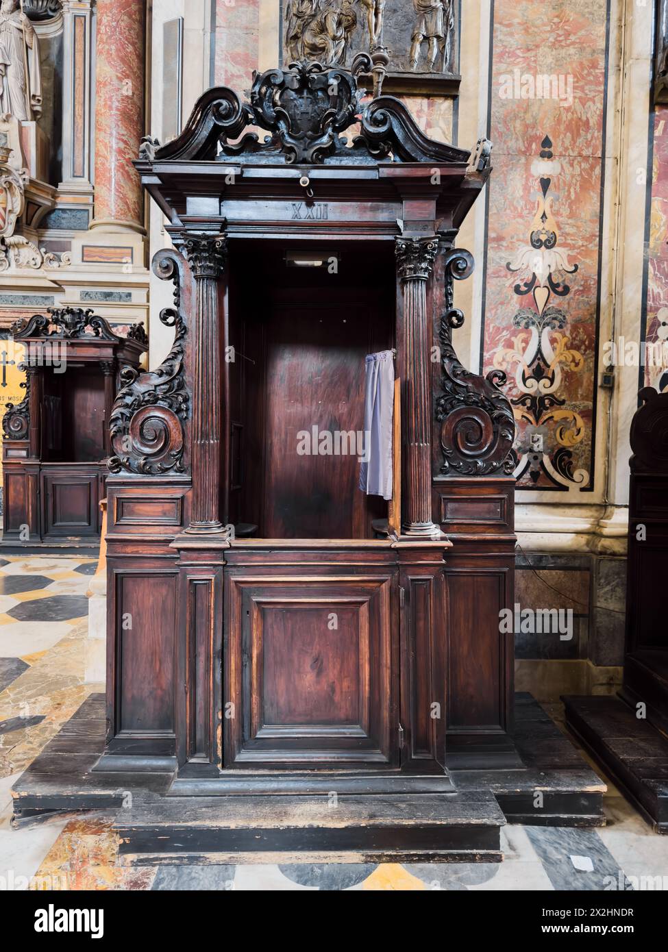 Confessional of a church hi-res stock photography and images - Alamy