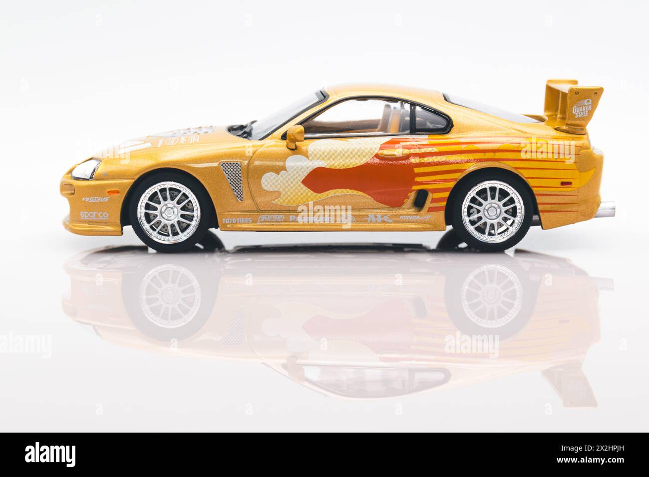 Fast&Furious Toyota Supra Turbo Mark IV 1:43 model car, side view ...