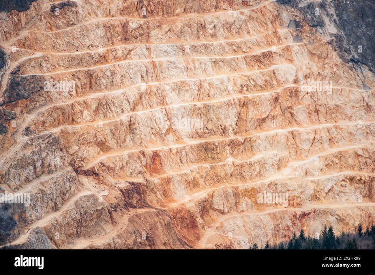 copper quarry reveals the raw beauty of Earth's geology, with rugged ...
