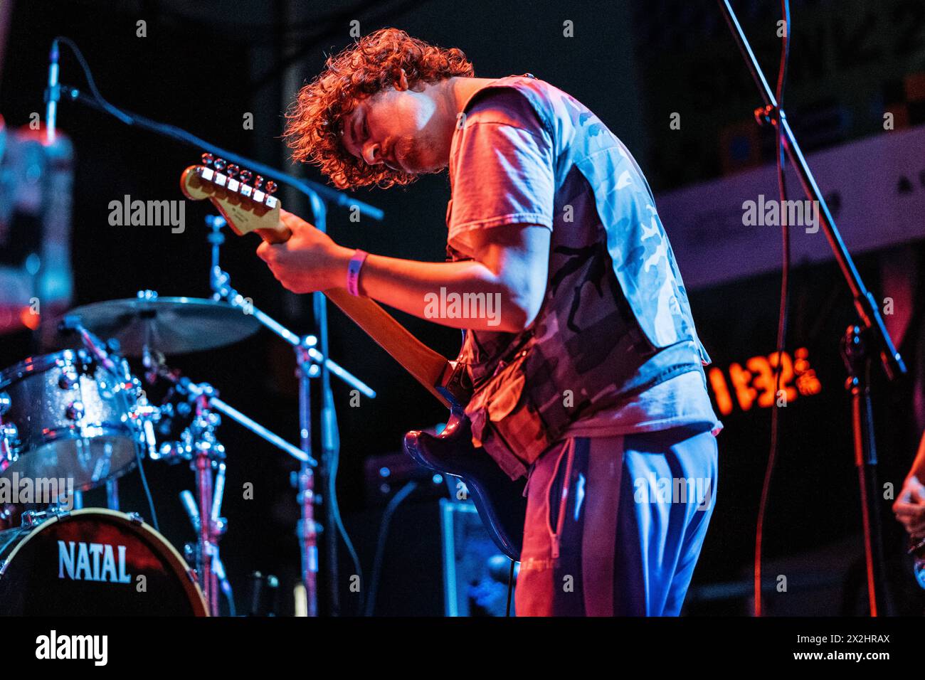 Fat Dog perform at the British Music Embassy during SXSW 2024 in Austin ...