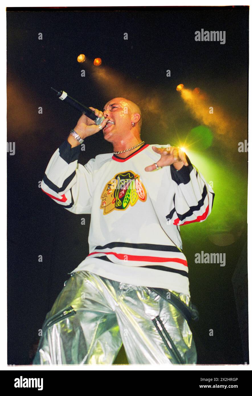 AQUA, YOUNG, 1997 CONCERT: René Dif from the pop band Aqua on the Smash ...