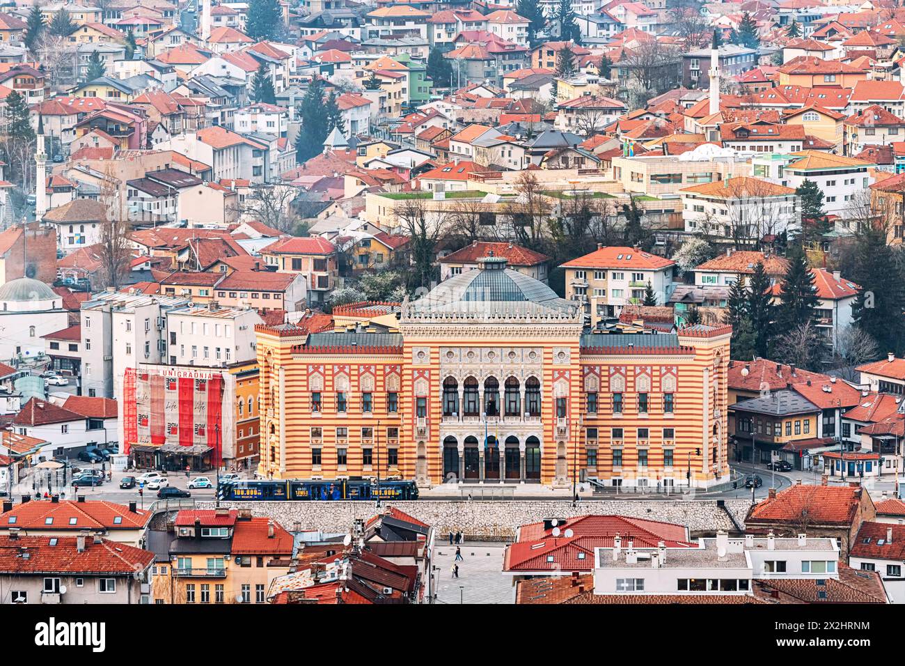 15 March 2024, Sarajevo, Bosnia and Herzegovina: Sarajevo's historic ...