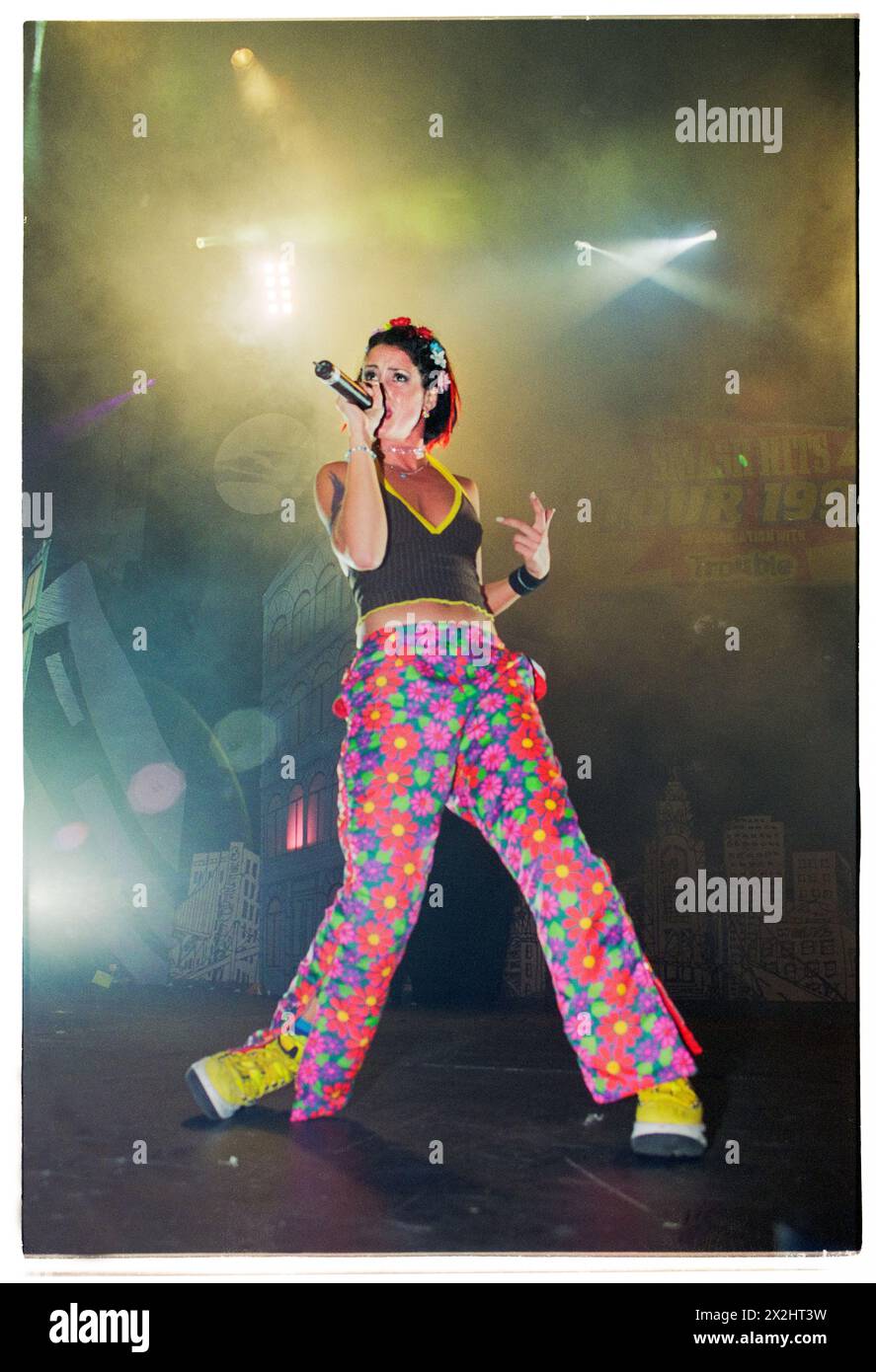 AQUA, YOUNG, 1997 CONCERT: Lene Nystrøm from the pop band Aqua on the ...