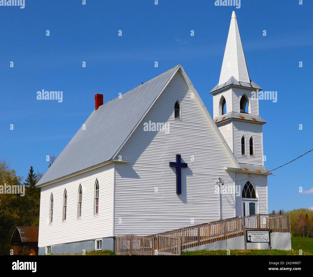 First Revival Pentecostal Church, Upper Queensbury New Brunsick Stock ...