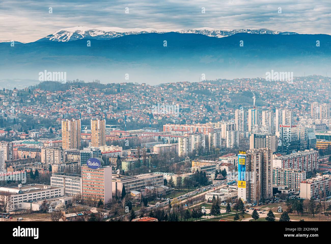 15 March 2024, Sarajevo, Bosnia and Herzegovina: scenic beauty of ...