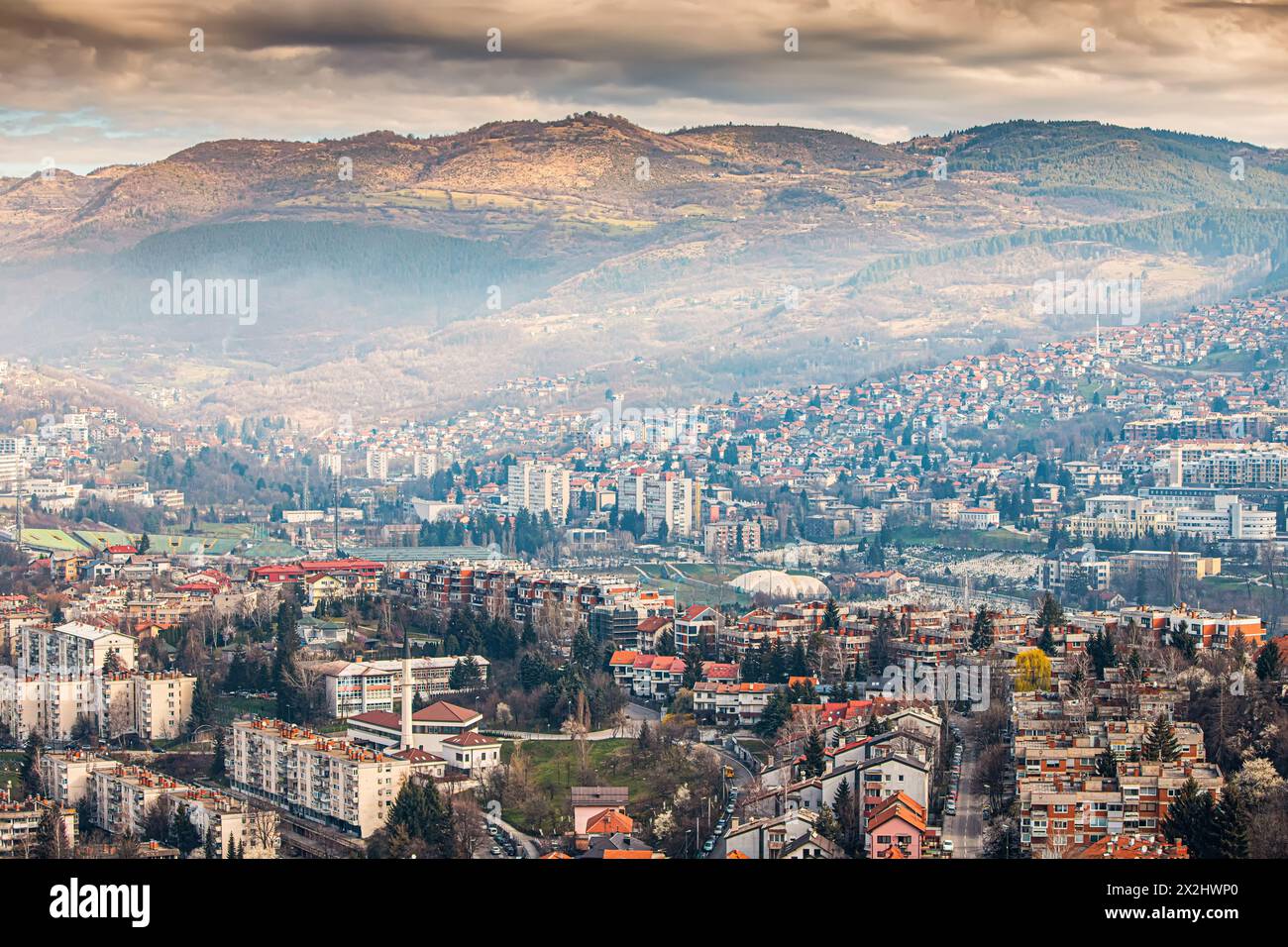 Sarajevo's breathtaking aerial panorama reveals the stunning beauty of ...