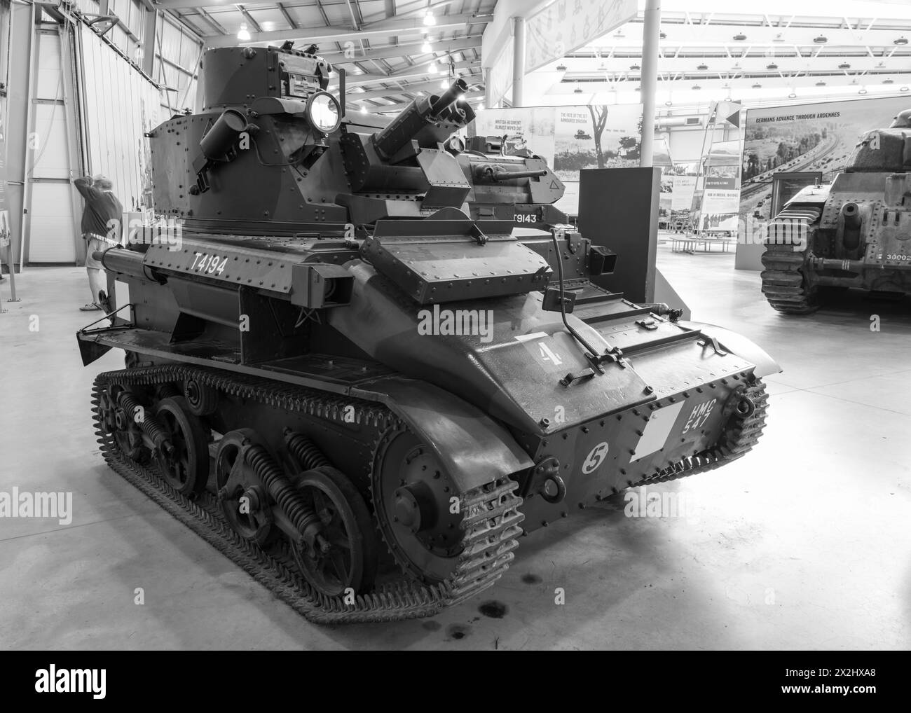 Bovington.Dorset.United Kingdom.August 8th 2023.A Vickers Light Tank ...