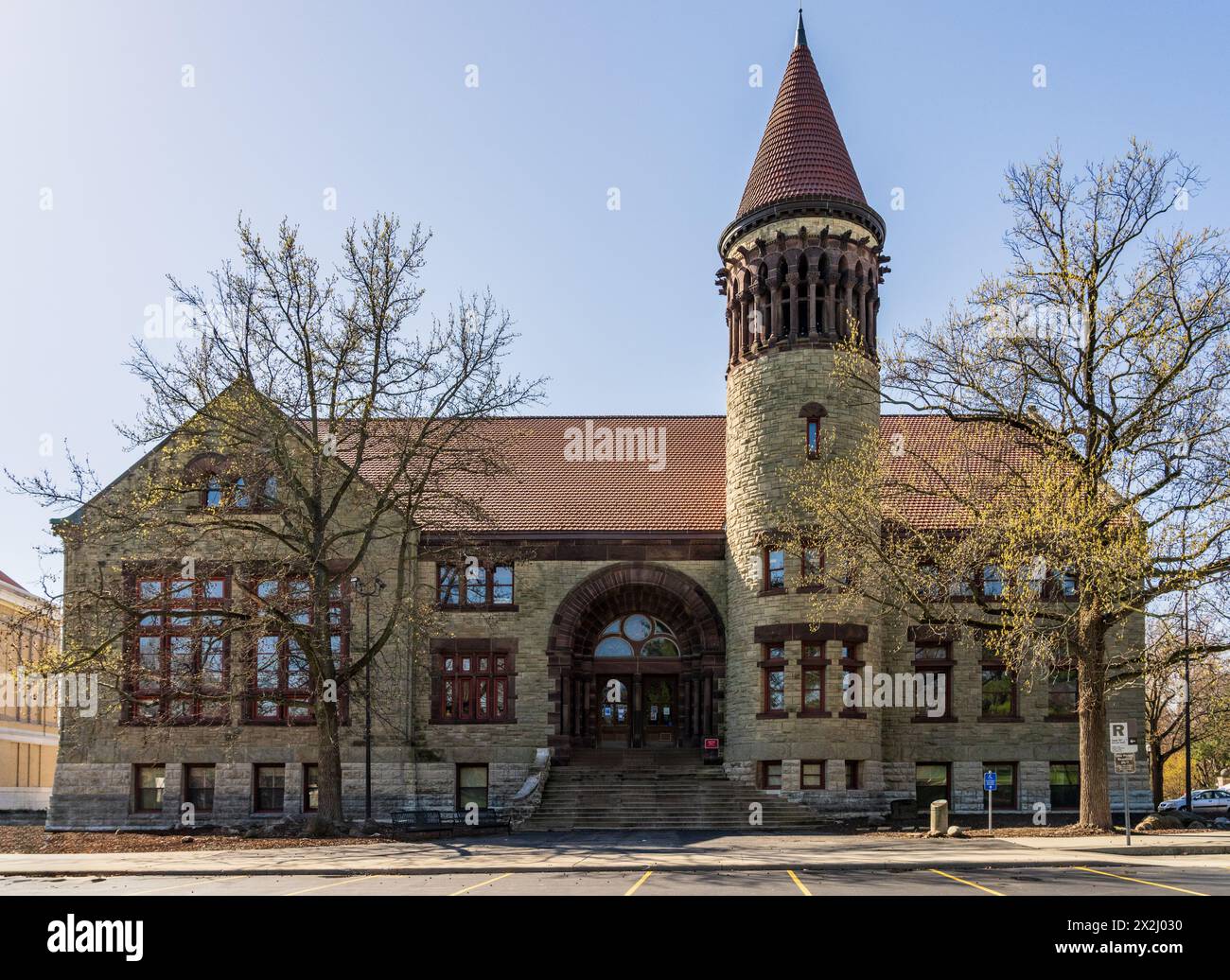 Facade of the historic Orton Hall built in 1893 and now an iconic ...
