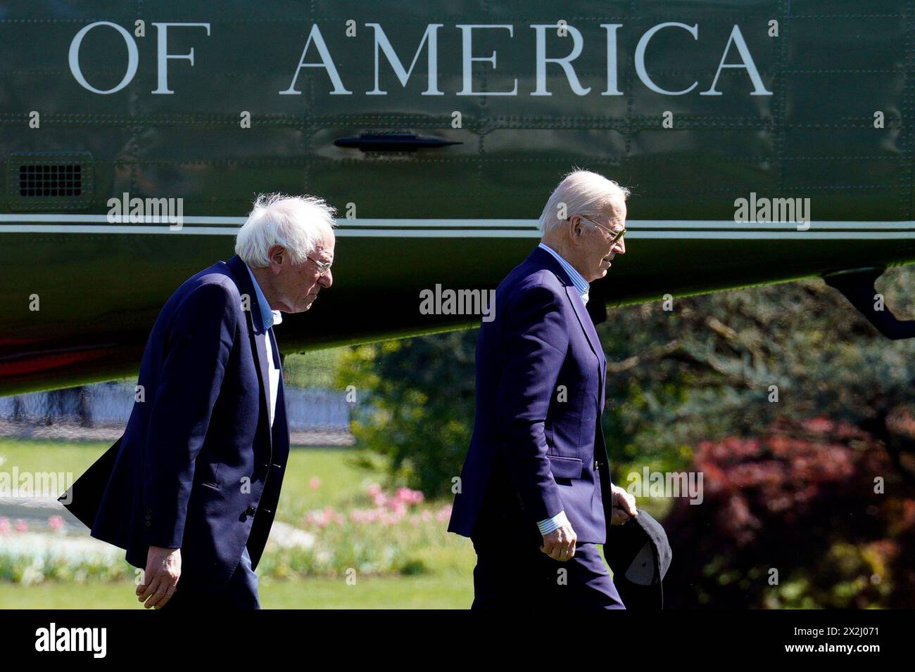Washington, United States. 22nd Apr, 2024. President Joe Biden walks ...