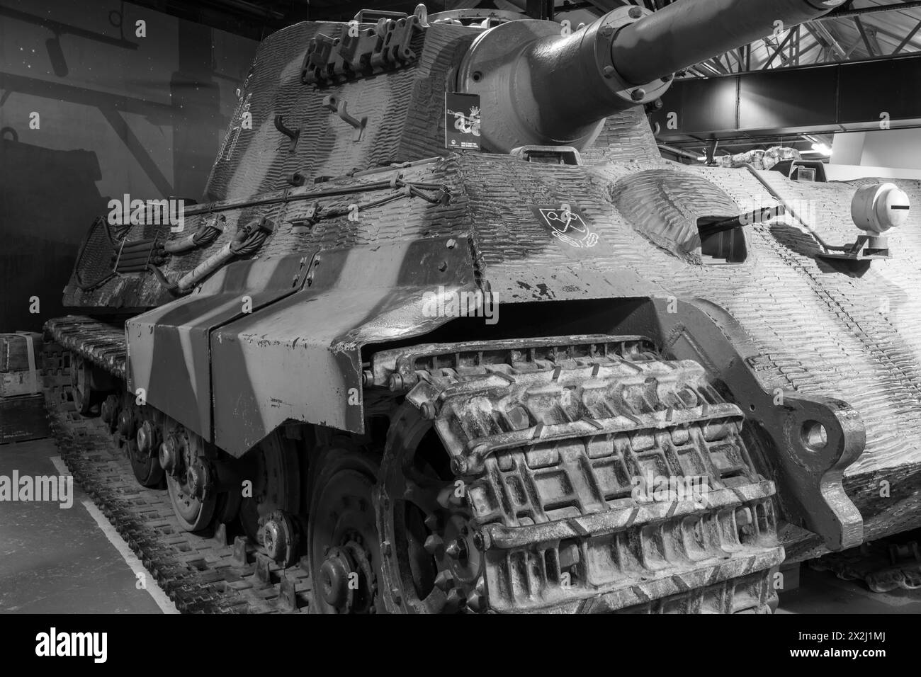 Bovington.Dorset.United Kingdom.August 8th 2023.A Tiger 2 tank from ...