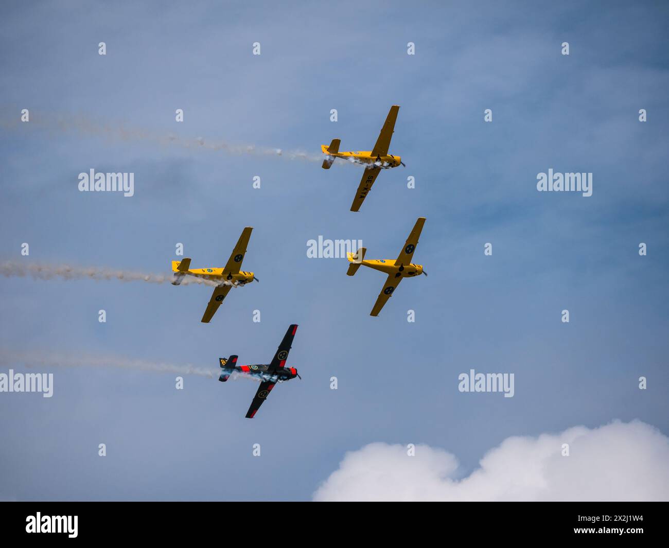 Swedish Airforce air show on F16 Ärna airfield, Uppsala Garnison Sweden ...