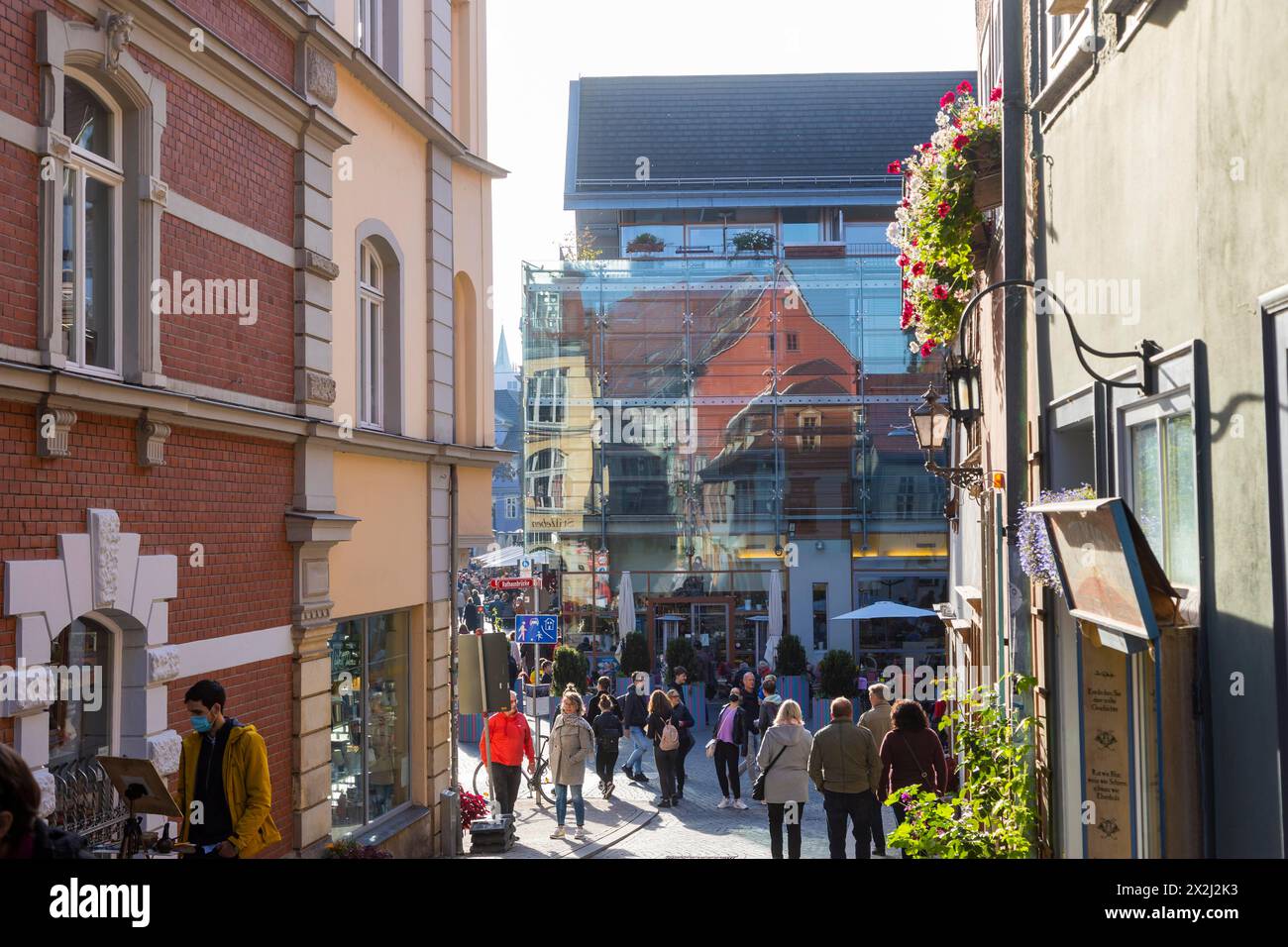 The Kraemerbruecke is the oldest secular building in Erfurt and is one ...
