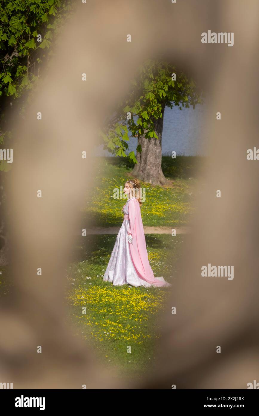 Cinderella can also be seen around Moritzburg Castle in spring. Model ...