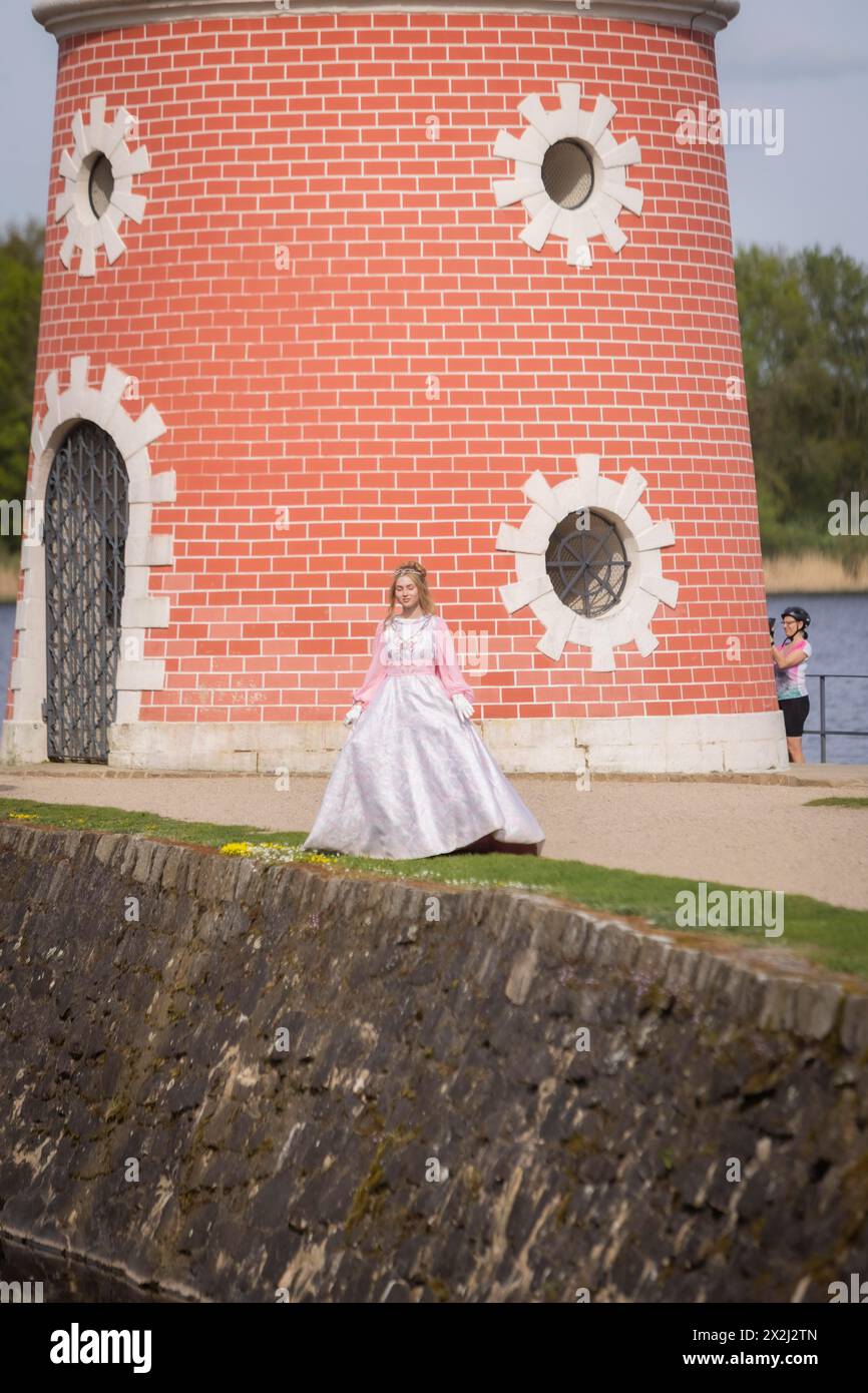 Cinderella can also be seen around Moritzburg Castle in spring. Model ...