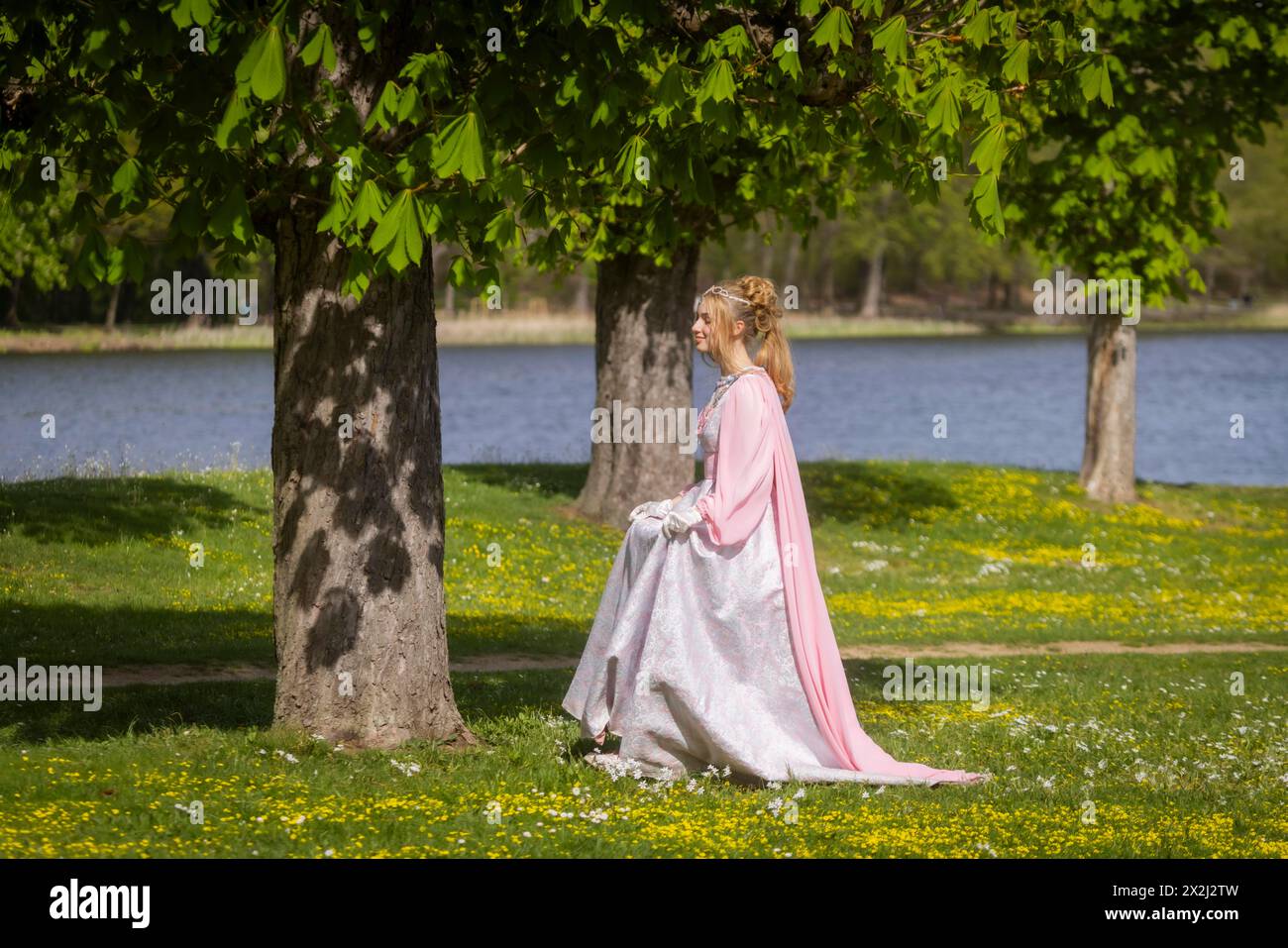 Cinderella can also be seen around Moritzburg Castle in spring. Model ...