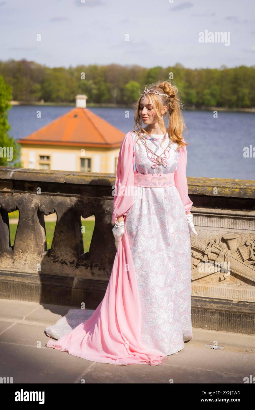Cinderella can also be seen around Moritzburg Castle in spring. Model ...